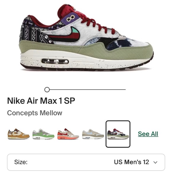 Nike | Shoes | Nike Air Max Sp Concepts Mellow Sneakers | Poshmark